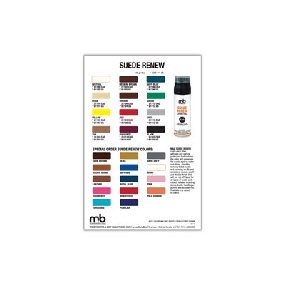 PRODUCT SHEET - SUEDE RENEW COLOUR CHART